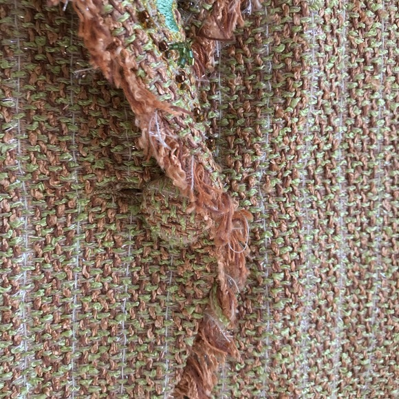 True Meaning | Jackets & Coats | True Meaning Tweed Embroidered Blazer ...